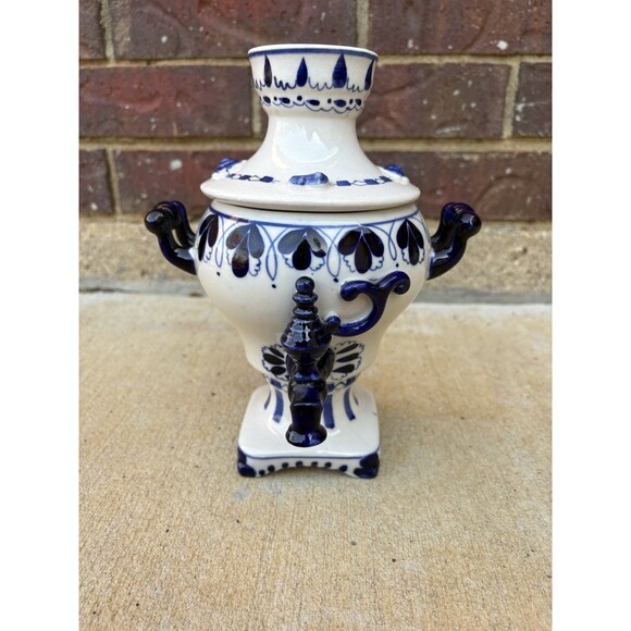 Art | Vintage Ghzel Samovar Ussr Russian Porcelain Handpainted Signed 85 In215 Cm H | Poshmark